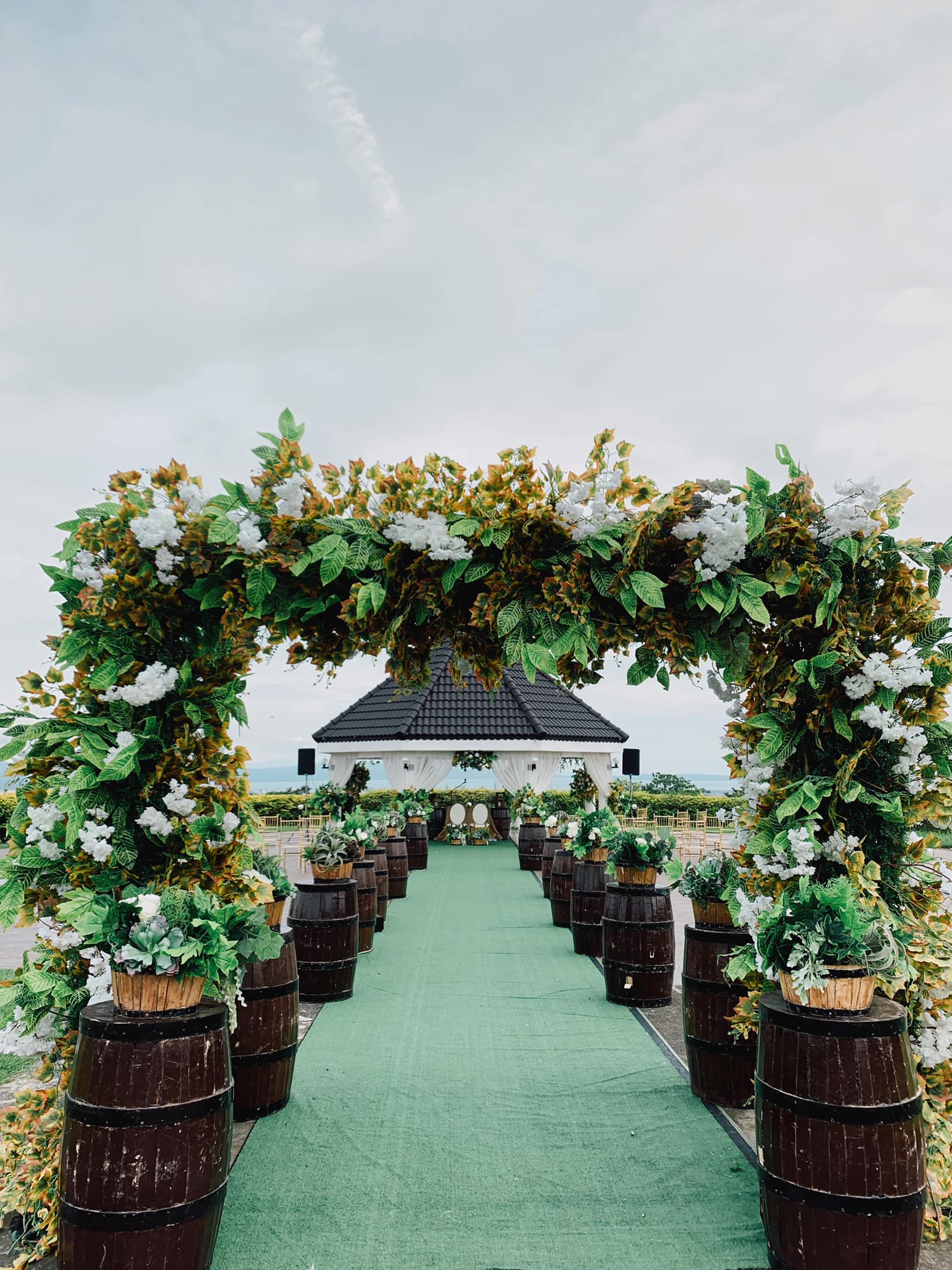 Rustic Greenery Themed Wedding Ceremony for Walter & MQ # ...